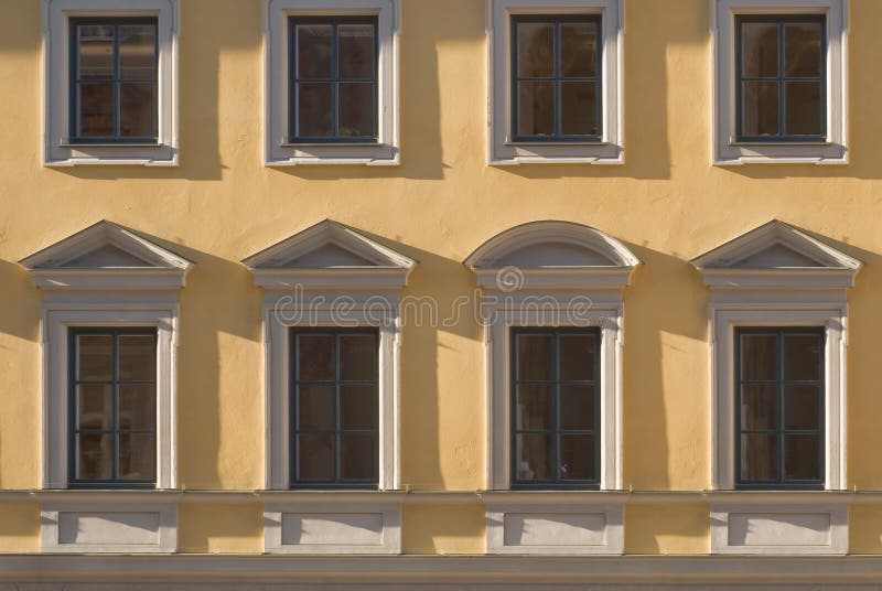 Architectural Element of Windows Stock Image - Image of classic ...