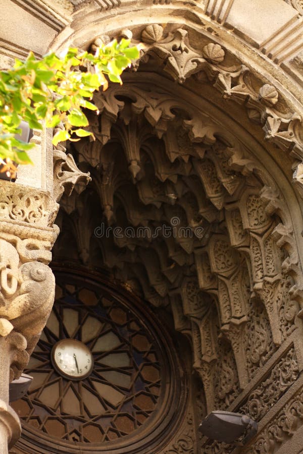 Architectural Elements of the Arch of the Actor S House Stock Photo ...
