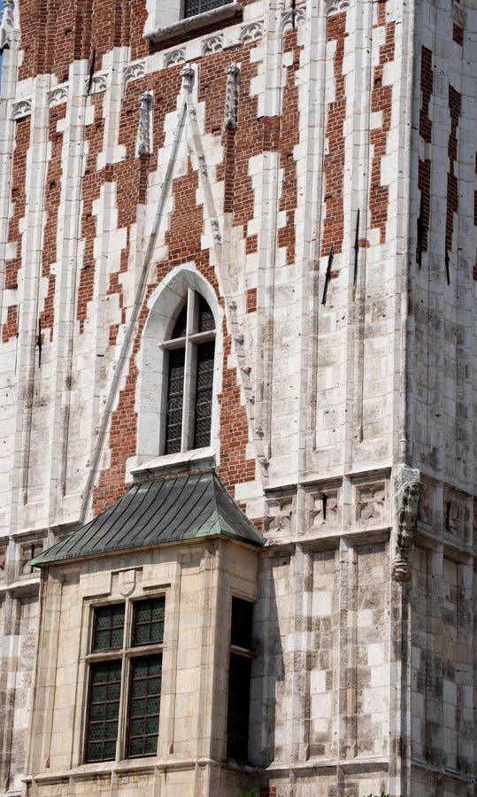 Architectural Elements of Krakow. Medieval Brick Wall of the Cathedral ...