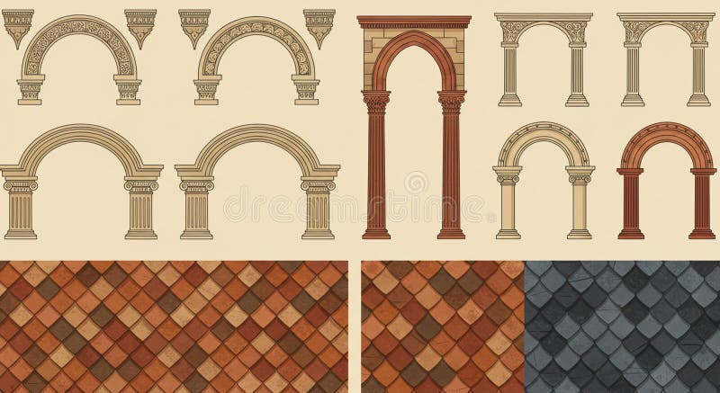 Pillars Types Stock Illustrations – 44 Pillars Types Stock ...