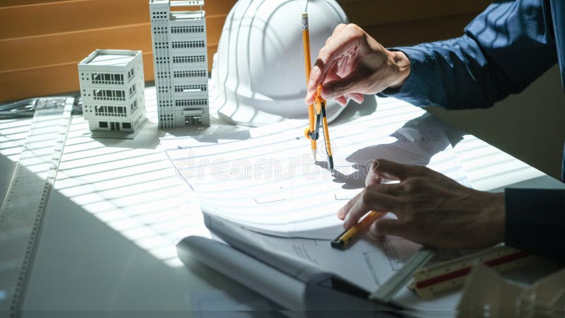 Architectural Engineer Man, Contractors, Designers, Sketches ...