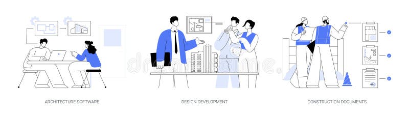 Architectural Engineering Abstract Concept Vector Illustrations. Stock ...