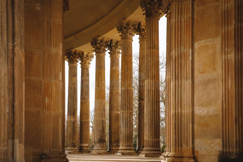 Architectural Ensemble in Baroque Style, Columns Row Stock Photo ...
