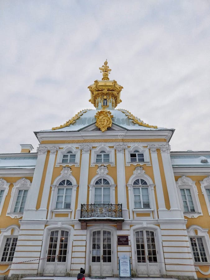 The Architectural Ensemble of Peterhof. Editorial Stock Image - Image ...
