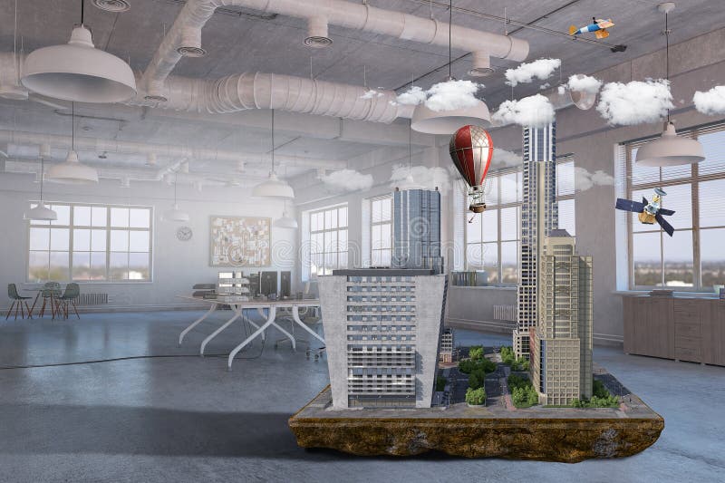 Architectural Exterior Project. Mixed Media Stock Photo - Image of ...