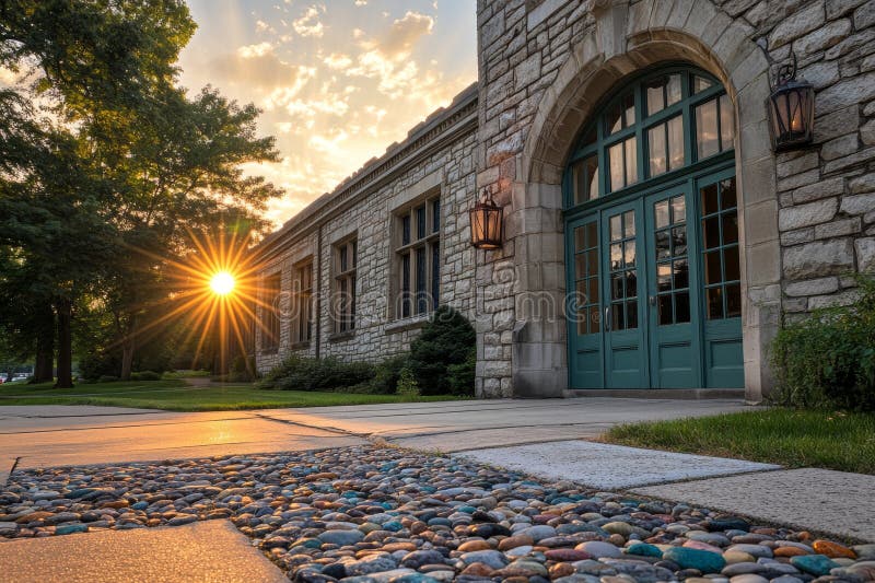 Architectural Feature: Decorative Pebbles on a Modern Building S Facade ...