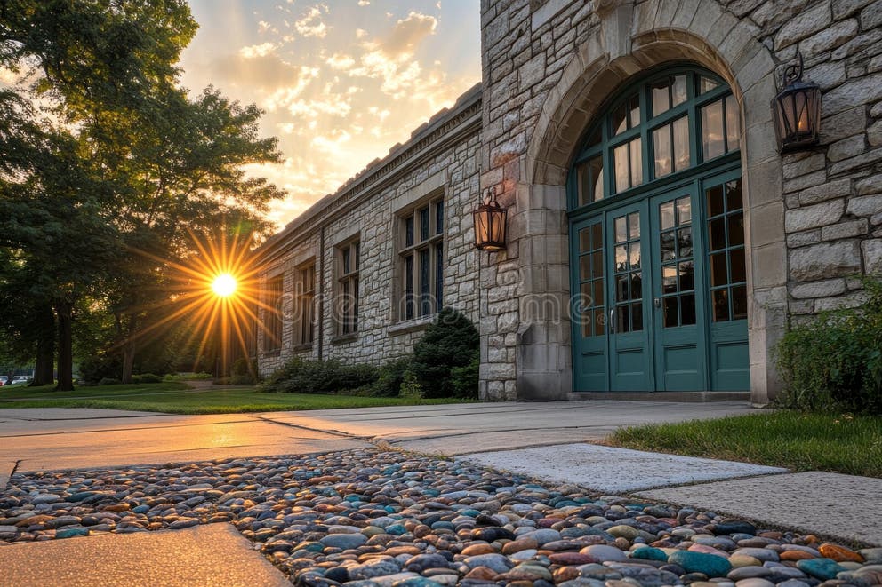 Architectural Feature: Decorative Pebbles on a Modern Building S Facade ...