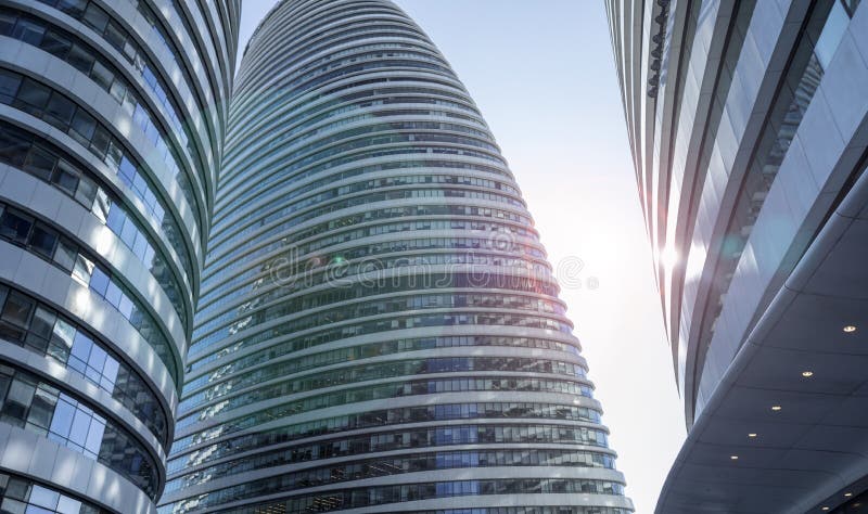 A Modern Architectural Feature Editorial Stock Photo - Image of beijing ...