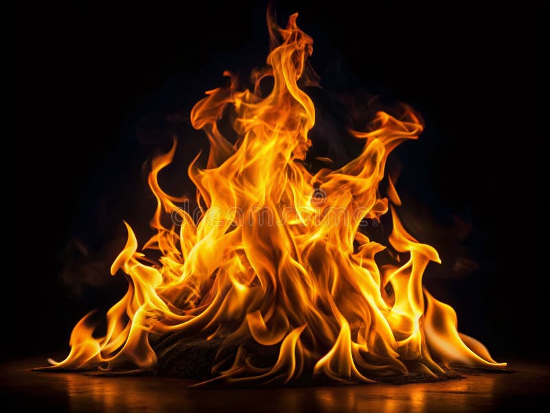 Architectural Fire Display a Stunning Visual of Powerful Flames Against ...