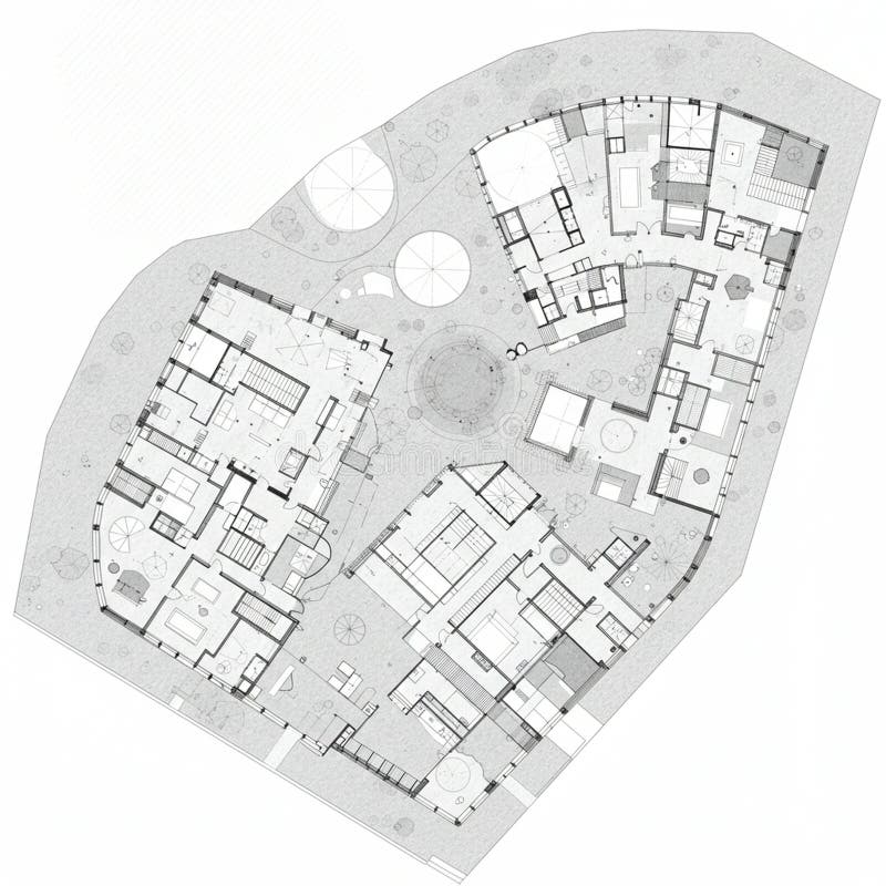 Multi Level Floor Plan Stock Illustrations – 207 Multi Level Floor Plan ...
