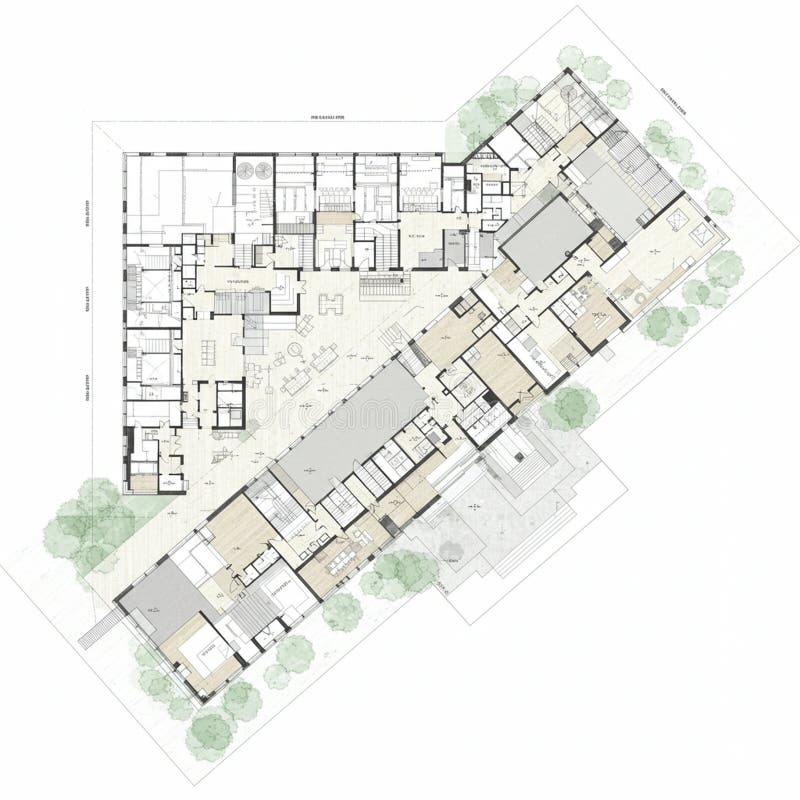 L Shaped Apartment Floor Plans Architectural Floor Plan Showcasing A