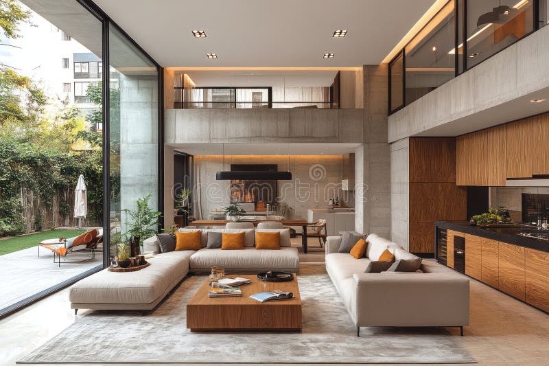 Architectural Floor Plan Featuring Modern Design Elements Stock ...