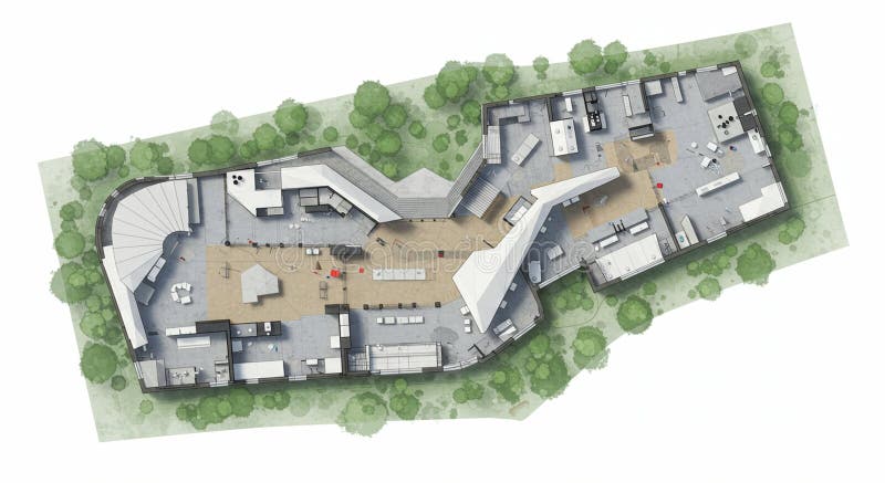 Multi Level Floor Plan Stock Illustrations – 207 Multi Level Floor Plan ...