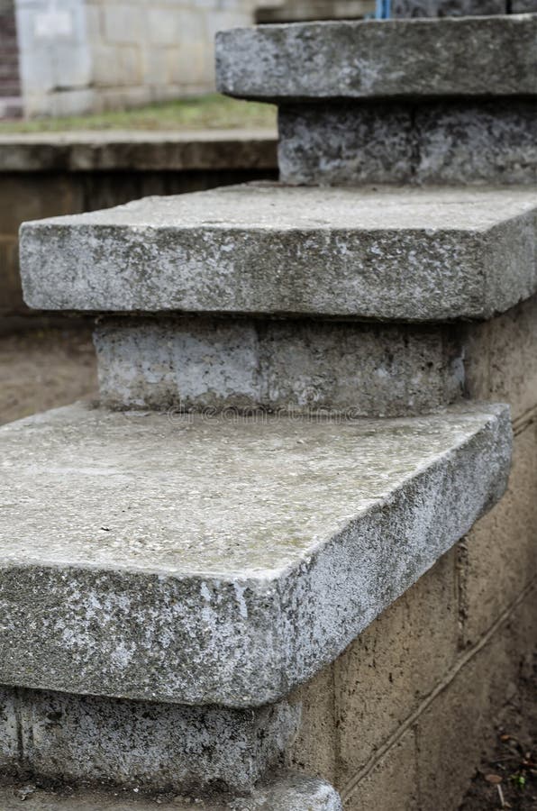 Architectural Geometric Composition with Gray Concrete Rectangular ...