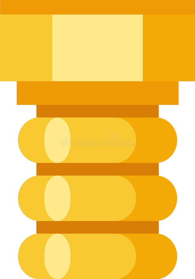 Architectural Golden Column Providing Support and Representing Strength ...