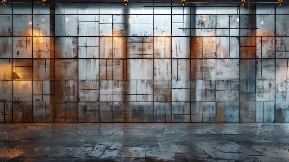 Architectural Grid Backdrop with Industrial Elements and Urban Vibes ...