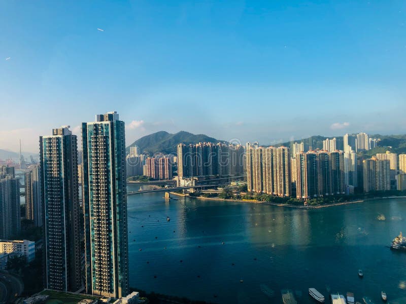 Architectural Harmony: Buildings by the Shore Stock Image - Image of ...