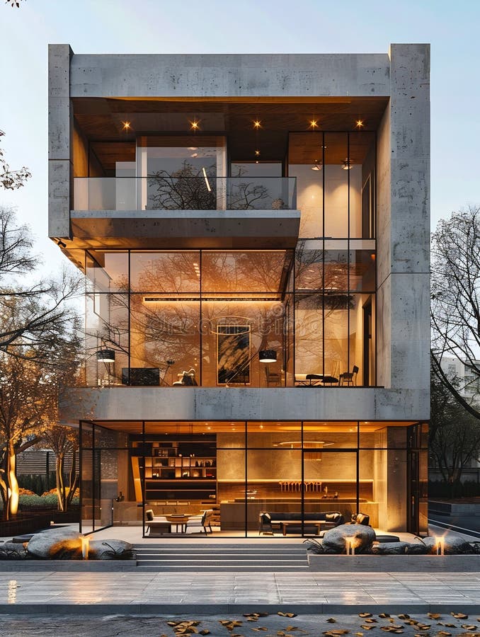 Architectural Harmony: Minimalist Design Meets Nature in Modern ...