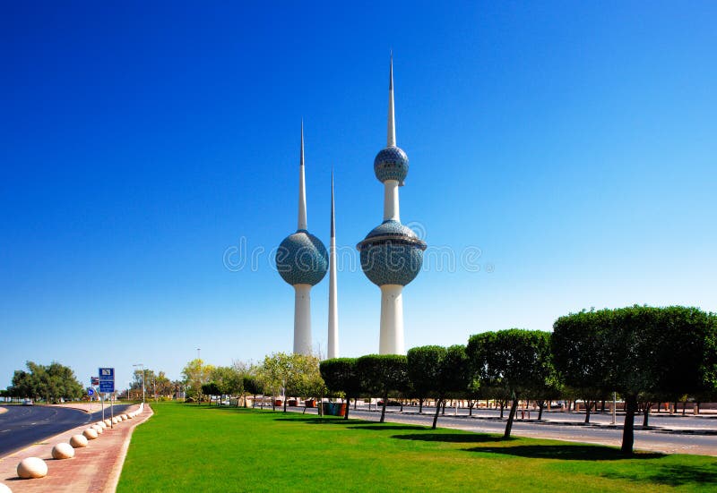 Architectural Icons of the Kuwait City Stock Image - Image of ...