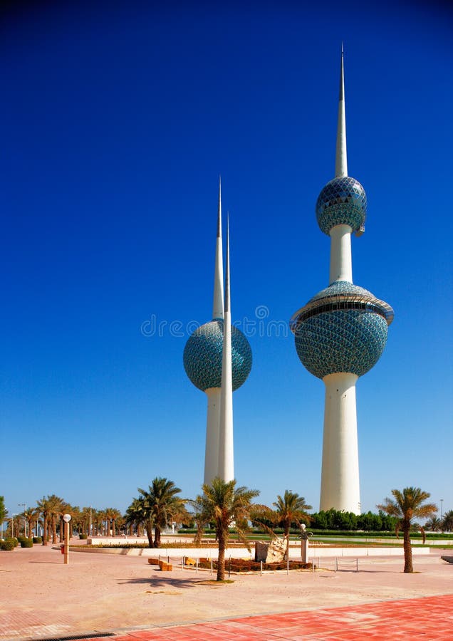 Architectural Icons of the Kuwait City Stock Image - Image of middle ...