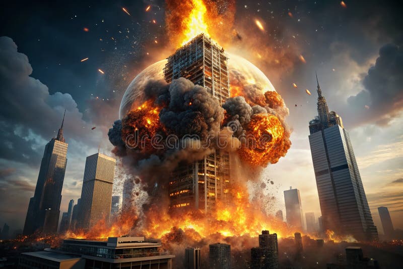 Architectural Inferno Capturing the Devastation and Intensity of a ...