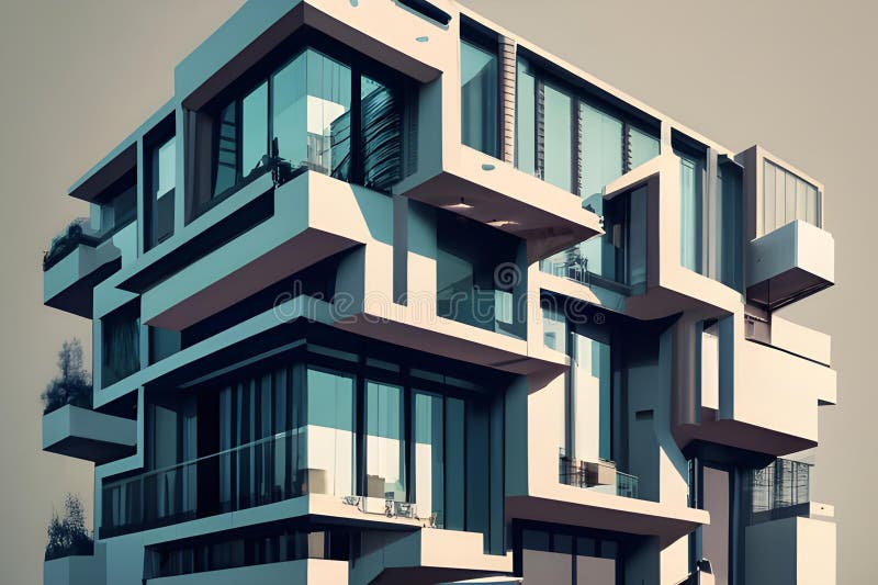 Architectural Ink Drawing Design Which is a Blue Print Design by an ...