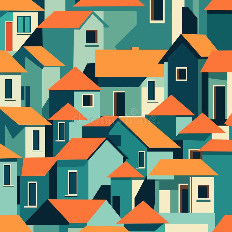 Architectural Inspired Pattern Stock Illustration - Illustration of ...