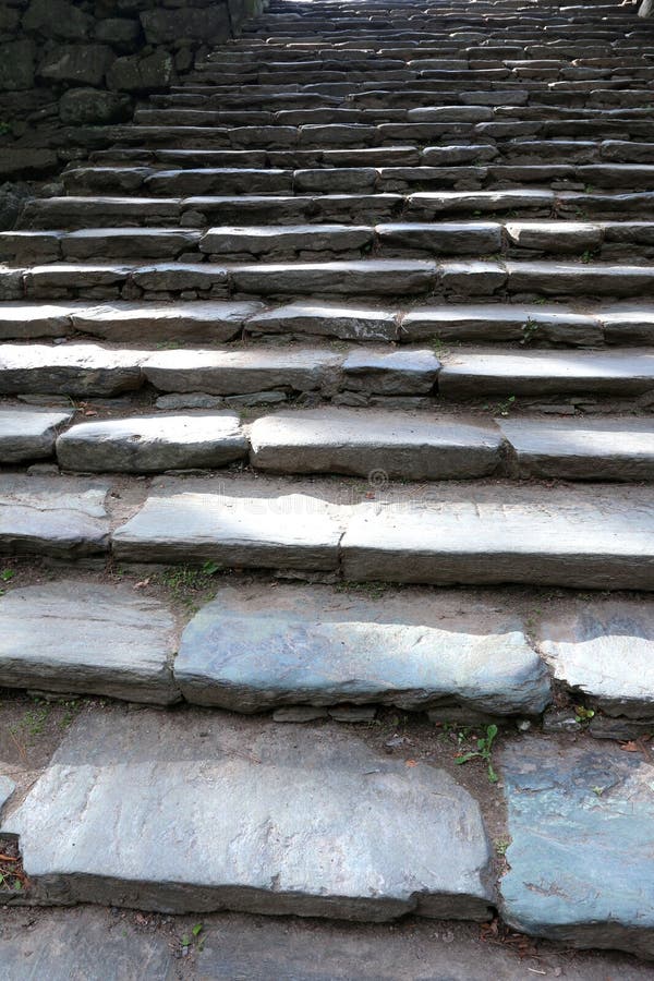 Long Stone Steps Under Sunlight Stock Photo - Image of design, stones ...
