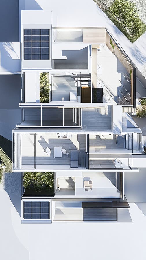 Architectural Layout of a Smart Eco-home with Solar Power Integration ...