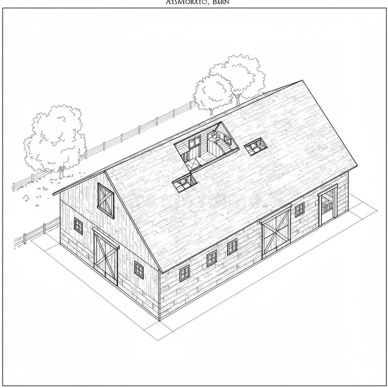 Barn Line Drawing Stock Illustrations – 4,930 Barn Line Drawing Stock ...