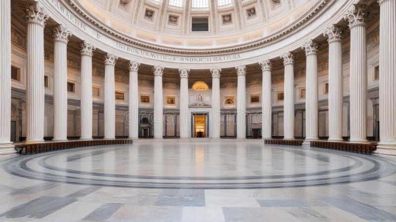 The Architectural Marvel Features an Empty Dome with Intricate Details ...