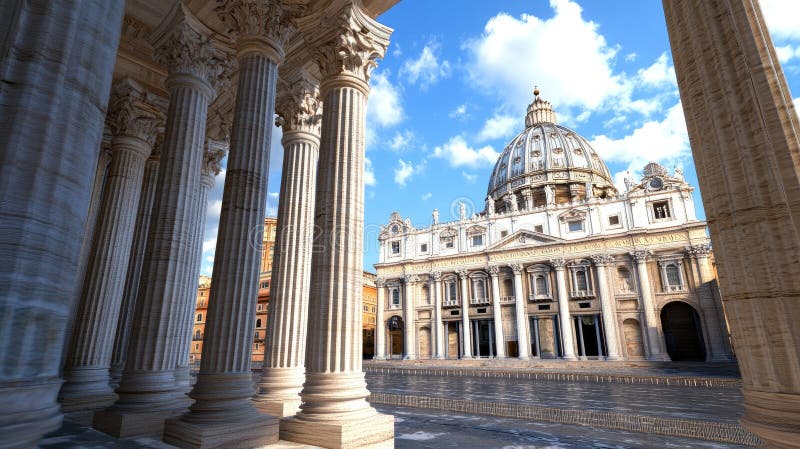 The Architectural Marvel Features an Empty Dome with Intricate Details ...