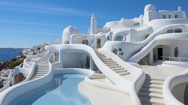 The Architectural Marvel of a Gleaming White Structure Resembling Model ...