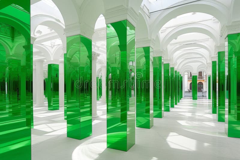 An Architectural Marvel, this Image Captures a Series of Archways with ...