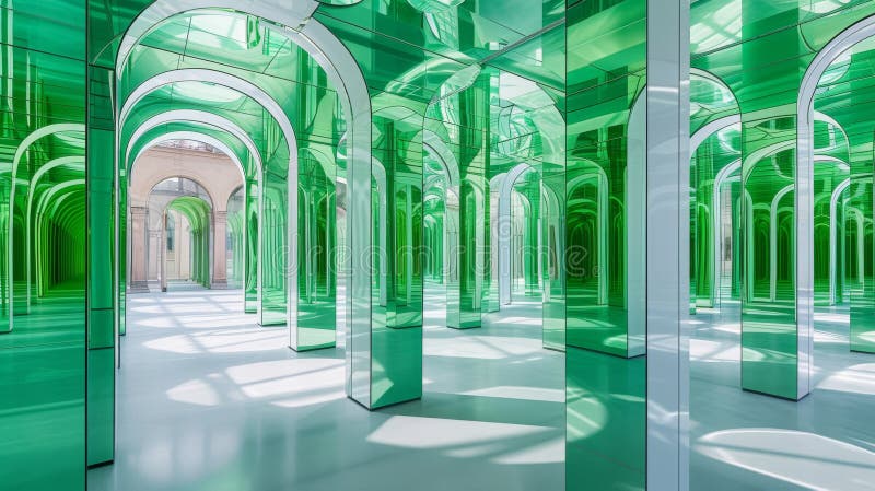 An Architectural Marvel, this Image Captures a Series of Archways with ...