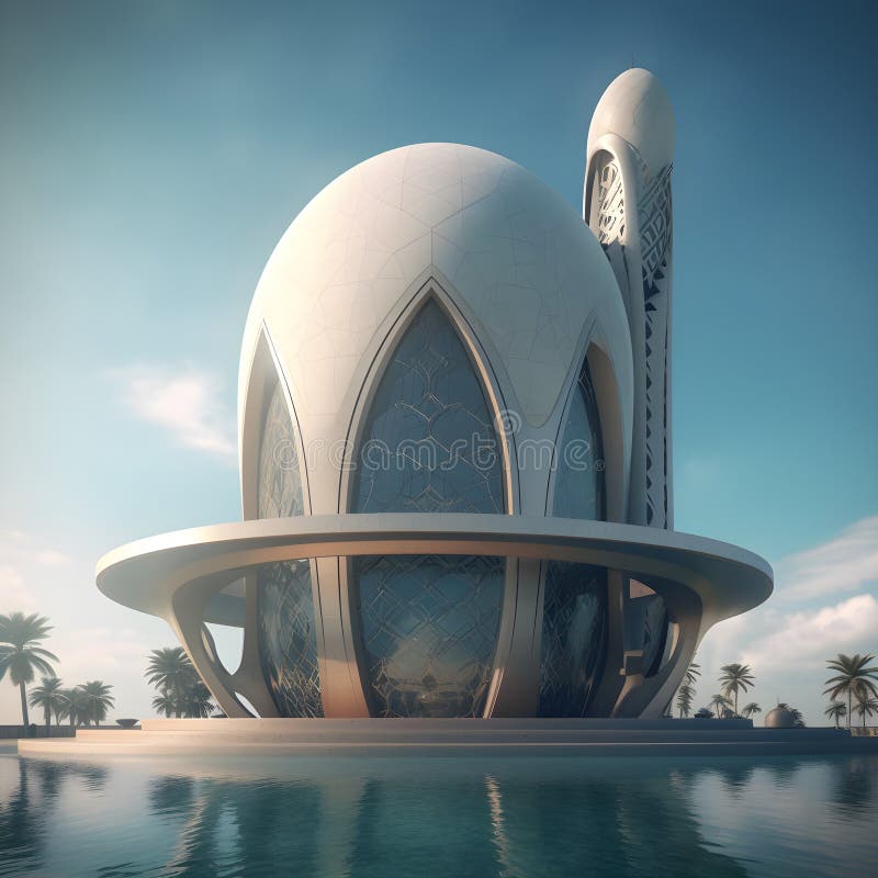 Architectural Marvel, a Mesmerizing 3d Render of a Futuristic Building ...