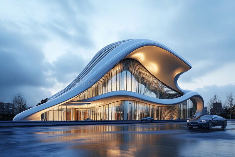 Architectural Marvel Resembling a Wave Captivates with Its Fluid Design ...