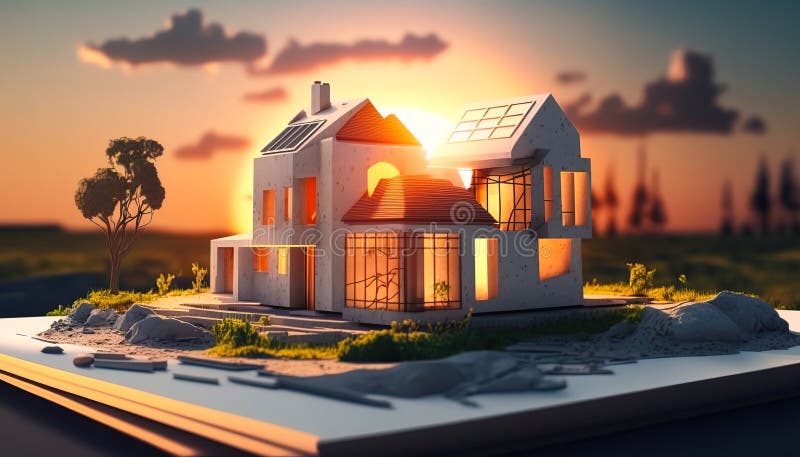 Architectural Masterpiece - Cross-Section of a Stunning Modern Cottage ...