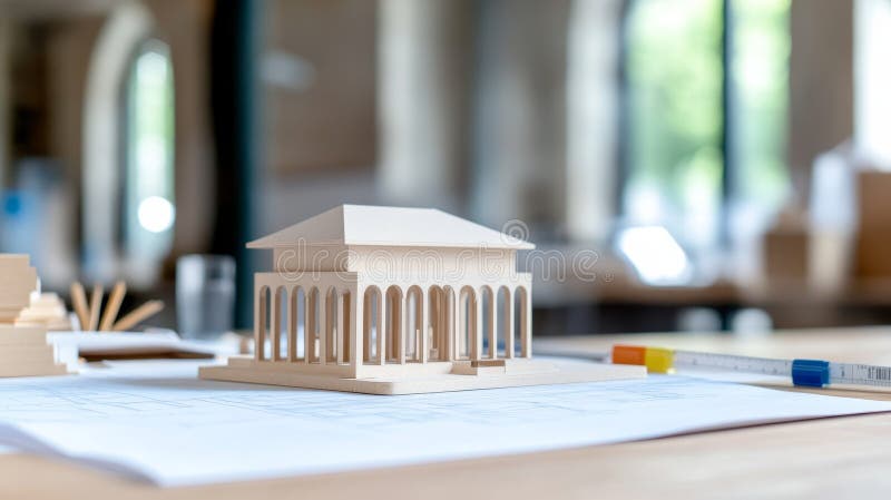 Architectural Model Blueprint Design Detailed Architectural Model ...