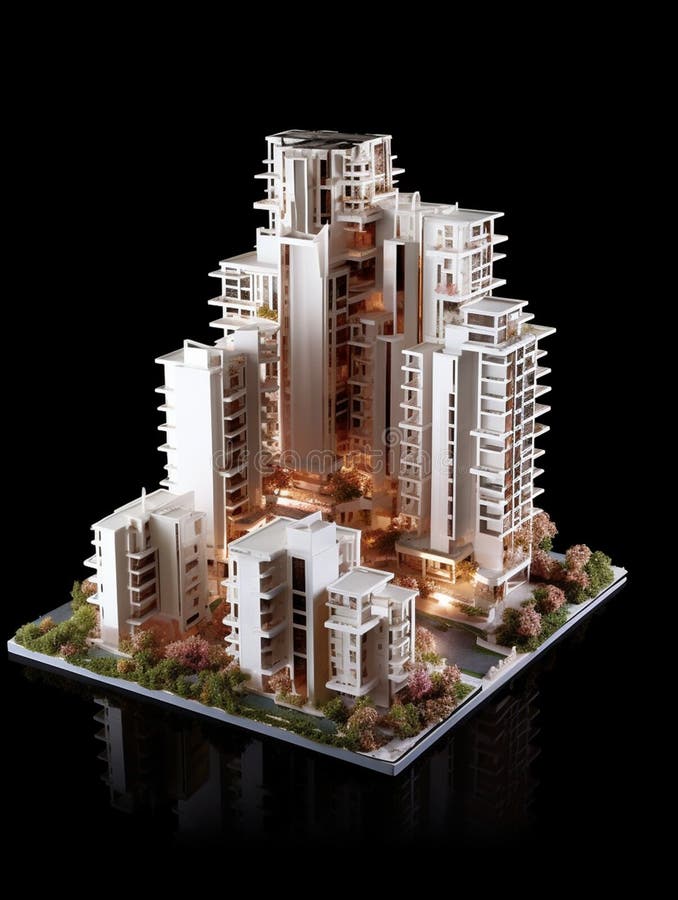 Model High Rise Construction Stock Illustrations – 807 Model High Rise ...