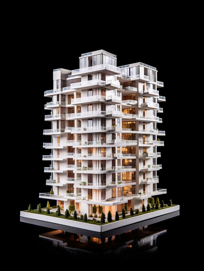 Model High Rise Construction Stock Illustrations – 807 Model High Rise ...