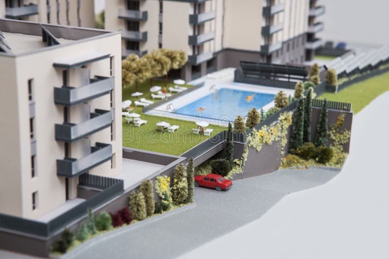 Architectural model stock image. Image of modern, tools - 269458449