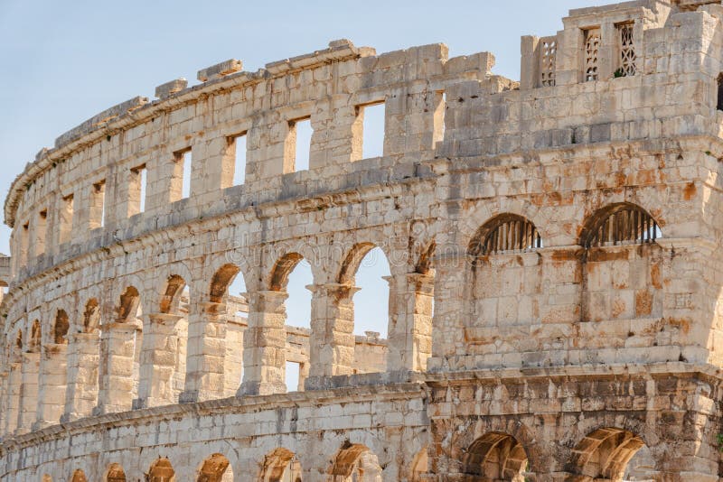 Architectural Monument Coliseum of Ancient Rome Stock Photo - Image of ...