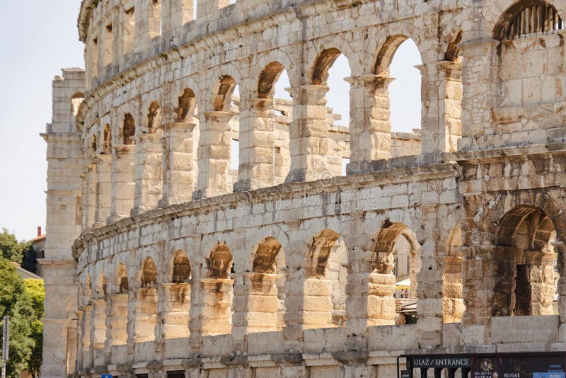 Architectural Monument Coliseum of Ancient Rome Stock Image - Image of ...
