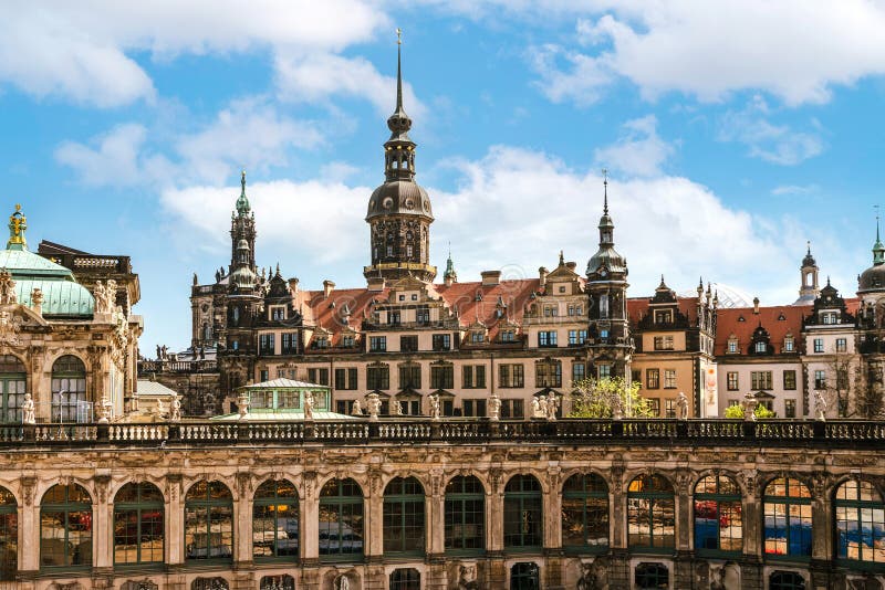 Architectural Monuments of Dresden. the Palace Complex Stock Photo ...
