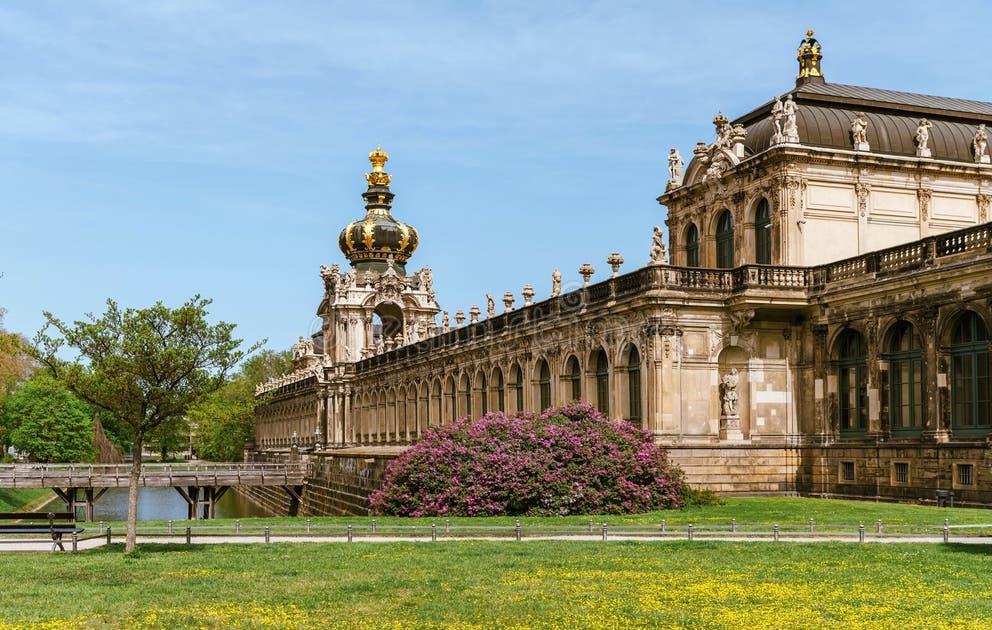 Architectural Monuments of Dresden. the Zwinger Palace Complex. Stock ...