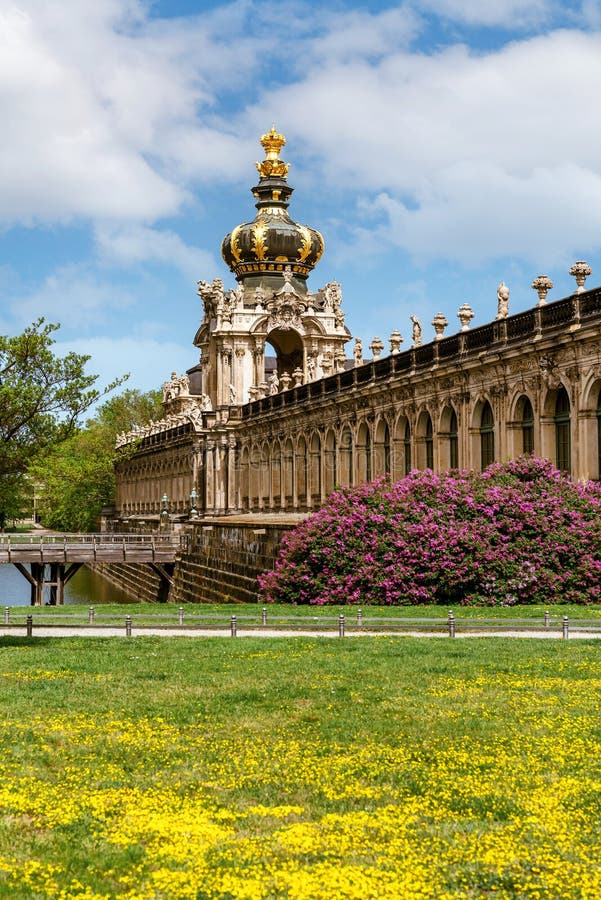 Architectural Monuments of Dresden. the Zwinger Palace Complex. Stock ...