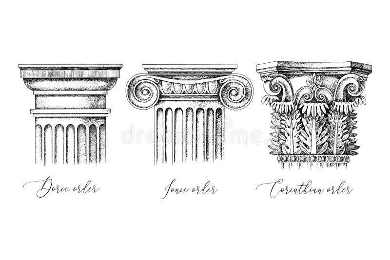 Doric Architecture Stock Illustrations – 2,816 Doric Architecture Stock ...