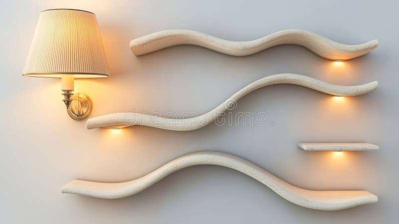 An Architectural Perspective, White Grid Ceiling, and Floor Lamp are ...