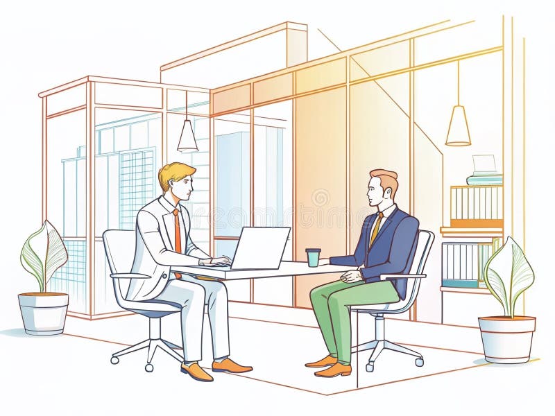 Architectural Photography a Continuous Line Drawing Depicting a ...